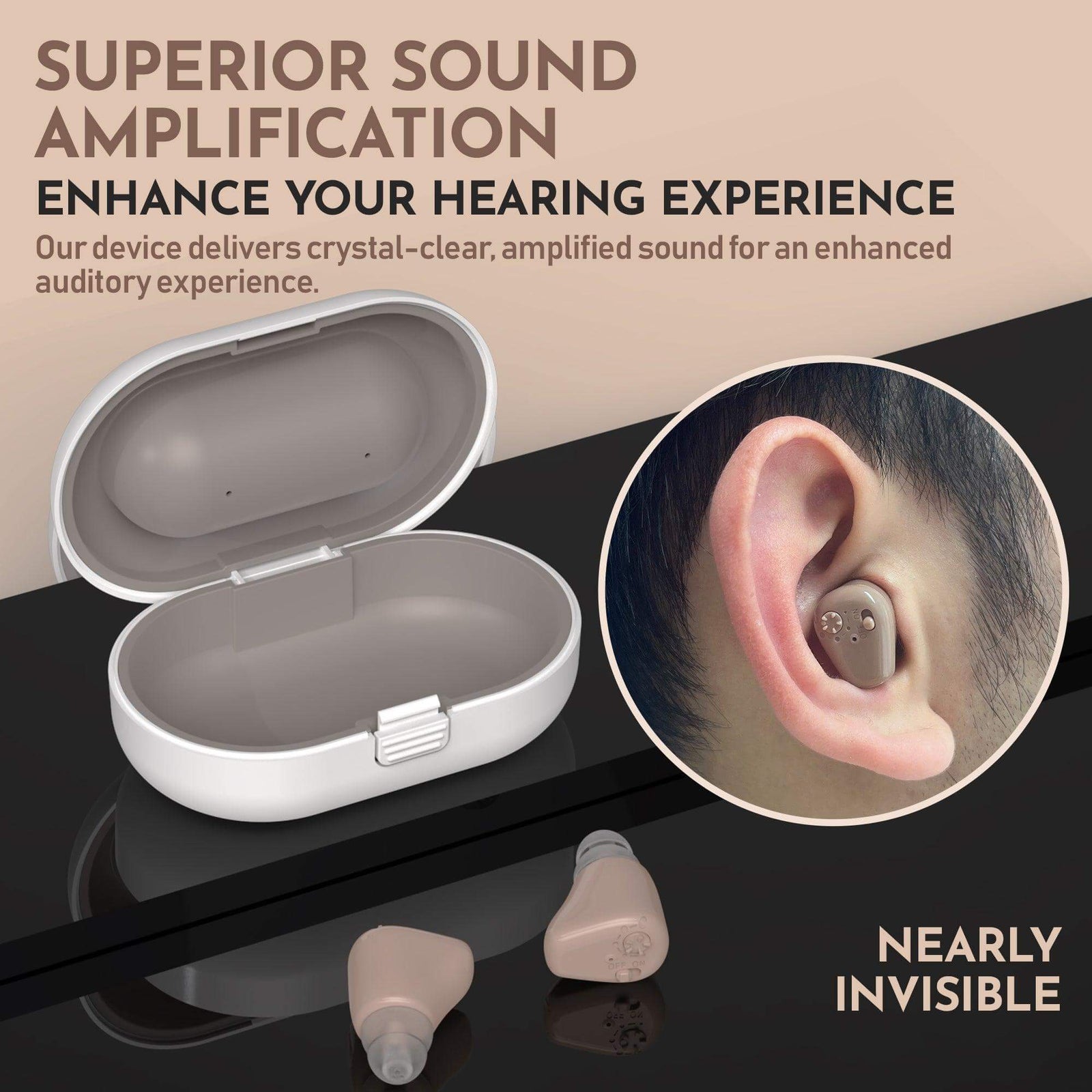 Rechargeable Mini ITE Hearing Aids - Set of 2 – Medca Hearing